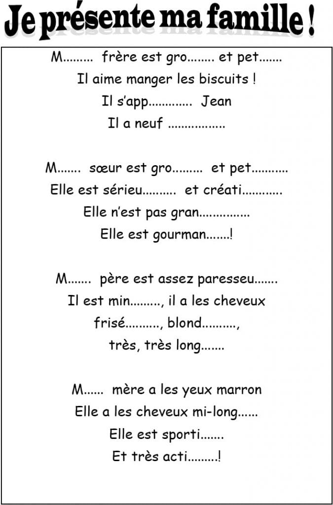 Ma famille – LangLangs