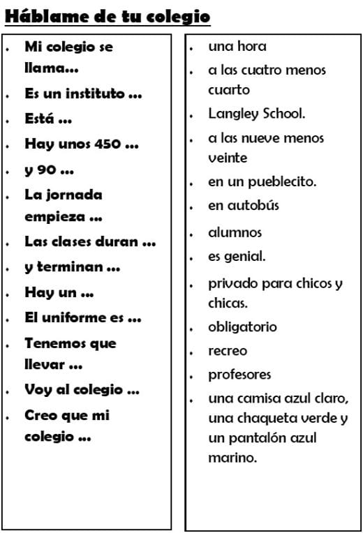 Descripción del colegio #1 – LangLangs